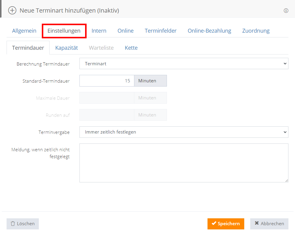 Dokumentation | Terminland